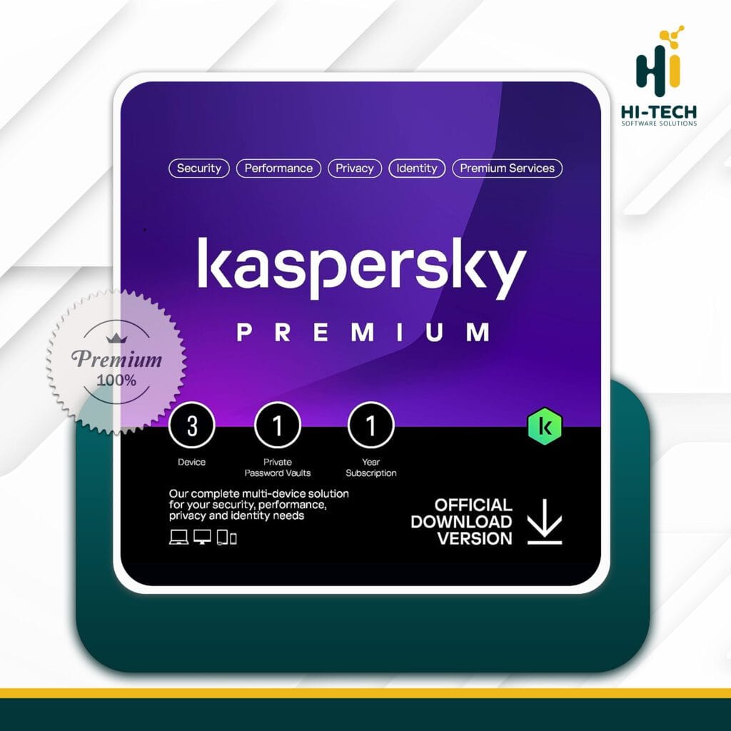 Kaspersky Premium Security 1 Year 3 Device تفعيل رسمي